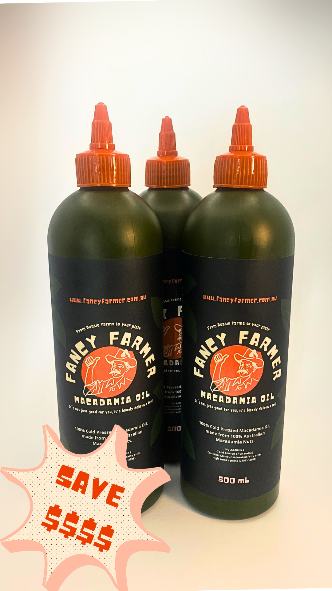3 x 'Macca' 500ml macadamia cooking oil – Fancy Farmer
